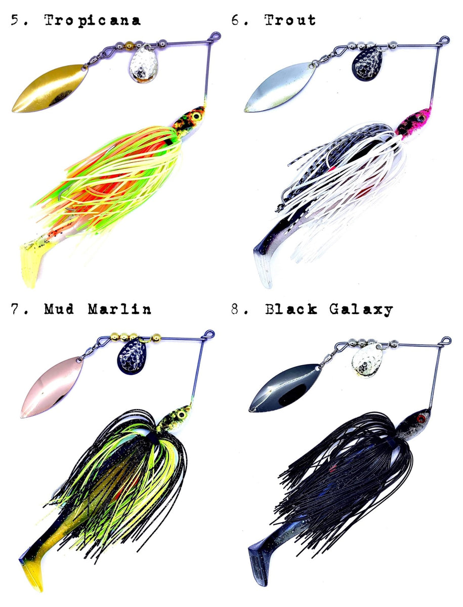 150mm 1oz Tandem Spinnerbait – Cod King Lures